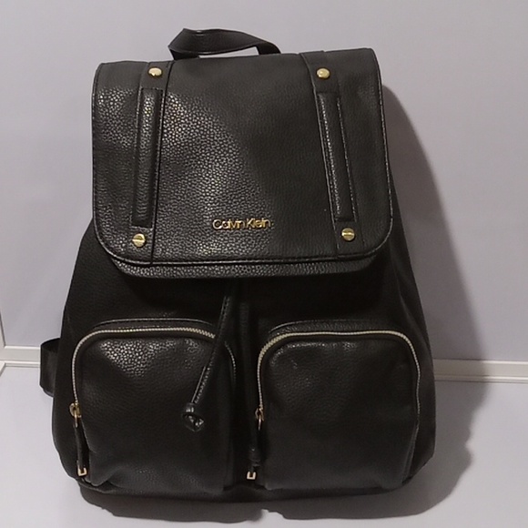 Calvin Klein | Bags | Calvin Klein Hudson Bubble Lamb Flap Backpack ...
